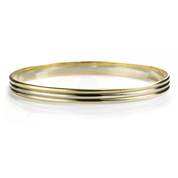 18ct Trinity Gold Bangle – Jewellery Discovery