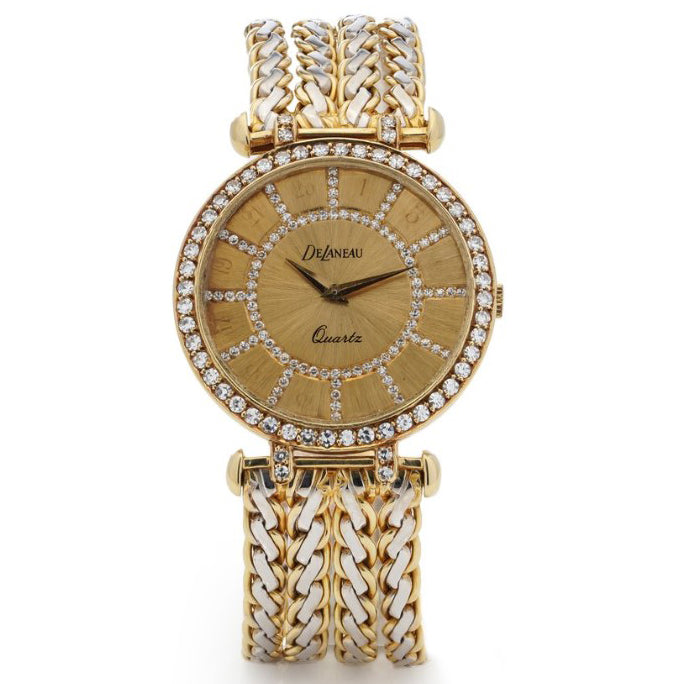 Delaneau 18ct Gold and Diamond Watch